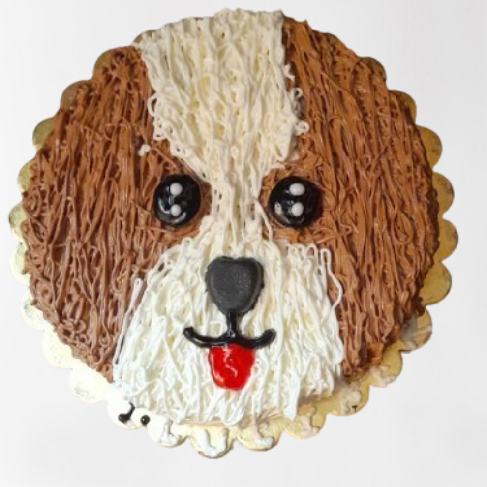 Dog Face Cake – The Furry Baker